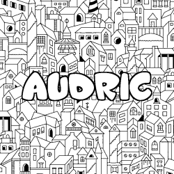 Coloriage prénom AUDRIC - Sans Dépasser