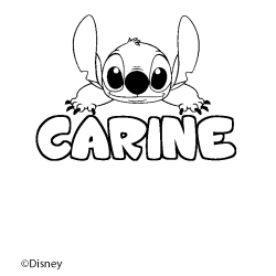 Coloriage prénom CARINE - Sans Dépasser