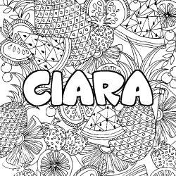 Coloriage prénom CIARA - Sans Dépasser