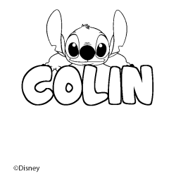 Coloriage prénom COLIN - Sans Dépasser