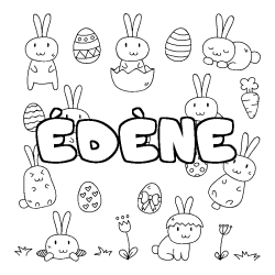 Coloriage prénom ÉDÈNE - Sans Dépasser