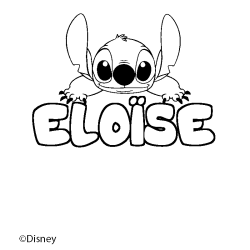 Coloriage prénom ELOÏSE - Sans Dépasser