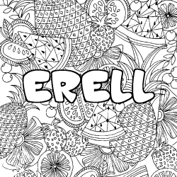 Coloriage prénom ERELL - Sans Dépasser
