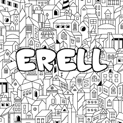 Coloriage prénom ERELL - Sans Dépasser