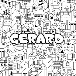 Coloriage prénom GÉRARD - Sans Dépasser
