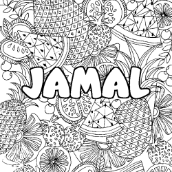 Coloriage prénom JAMAL - Sans Dépasser