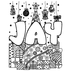 Coloriage prénom JAY - Sans Dépasser