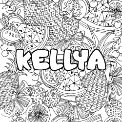 Coloriage prénom KELLYA - Sans Dépasser