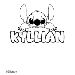 Coloriage prénom KYLLIAN - Sans Dépasser