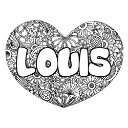 Coloriage prénom LOUIS - Sans Dépasser