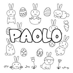 Coloriage prénom PAOLO - Sans Dépasser