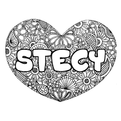 Coloriage prénom STECY - Sans Dépasser
