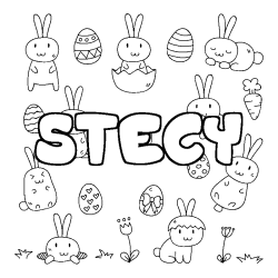 Coloriage prénom STECY - Sans Dépasser