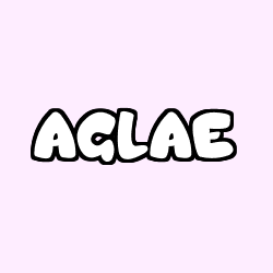 Coloriage prénom AGLAE - Sans Dépasser