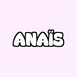 Coloriage prénom ANAÏS - Sans Dépasser