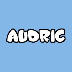 Coloriage prénom AUDRIC - Sans Dépasser