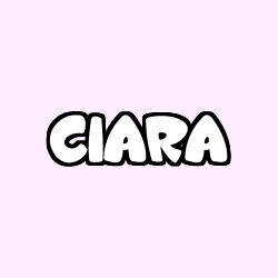 Coloriage prénom CIARA - Sans Dépasser