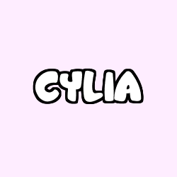 Coloriage prénom CYLIA - Sans Dépasser