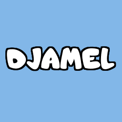 Coloriage prénom DJAMEL - Sans Dépasser