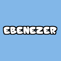 Coloriage prénom EBENEZER - Sans Dépasser