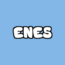 Coloriage prénom ENES - Sans Dépasser