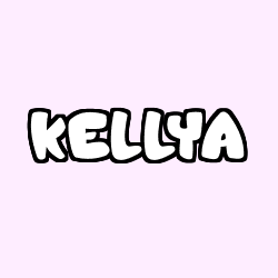 Coloriage prénom KELLYA - Sans Dépasser