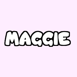 Coloriage prénom MAGGIE - Sans Dépasser