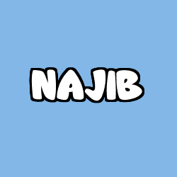 Coloriage prénom NAJIB - Sans Dépasser
