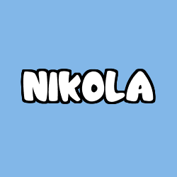Coloriage prénom NIKOLA - Sans Dépasser