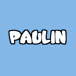 Coloriage prénom PAULIN - Sans Dépasser