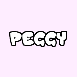 Coloriage prénom PEGGY - Sans Dépasser