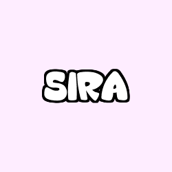 Coloriage prénom SIRA - Sans Dépasser