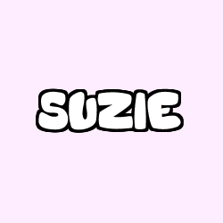 Coloriage prénom SUZIE - Sans Dépasser