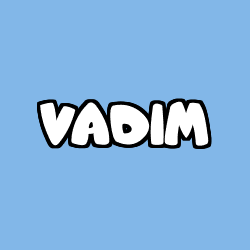 Coloriage prénom VADIM - Sans Dépasser